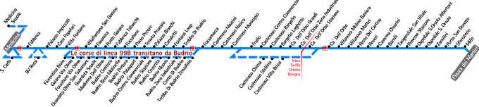 Linea 99: Bologna - Castenaso - Medicina - Castel Guelfo / Lugo | TPER ...