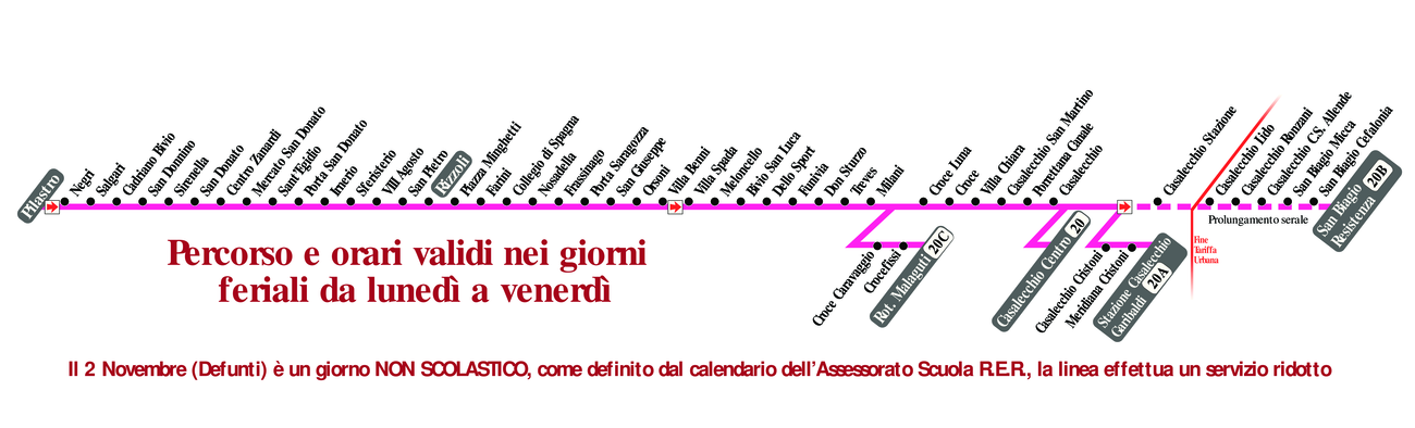 Linea 20: San Biagio - Casalecchio di Reno - Pilastro | TPER ...